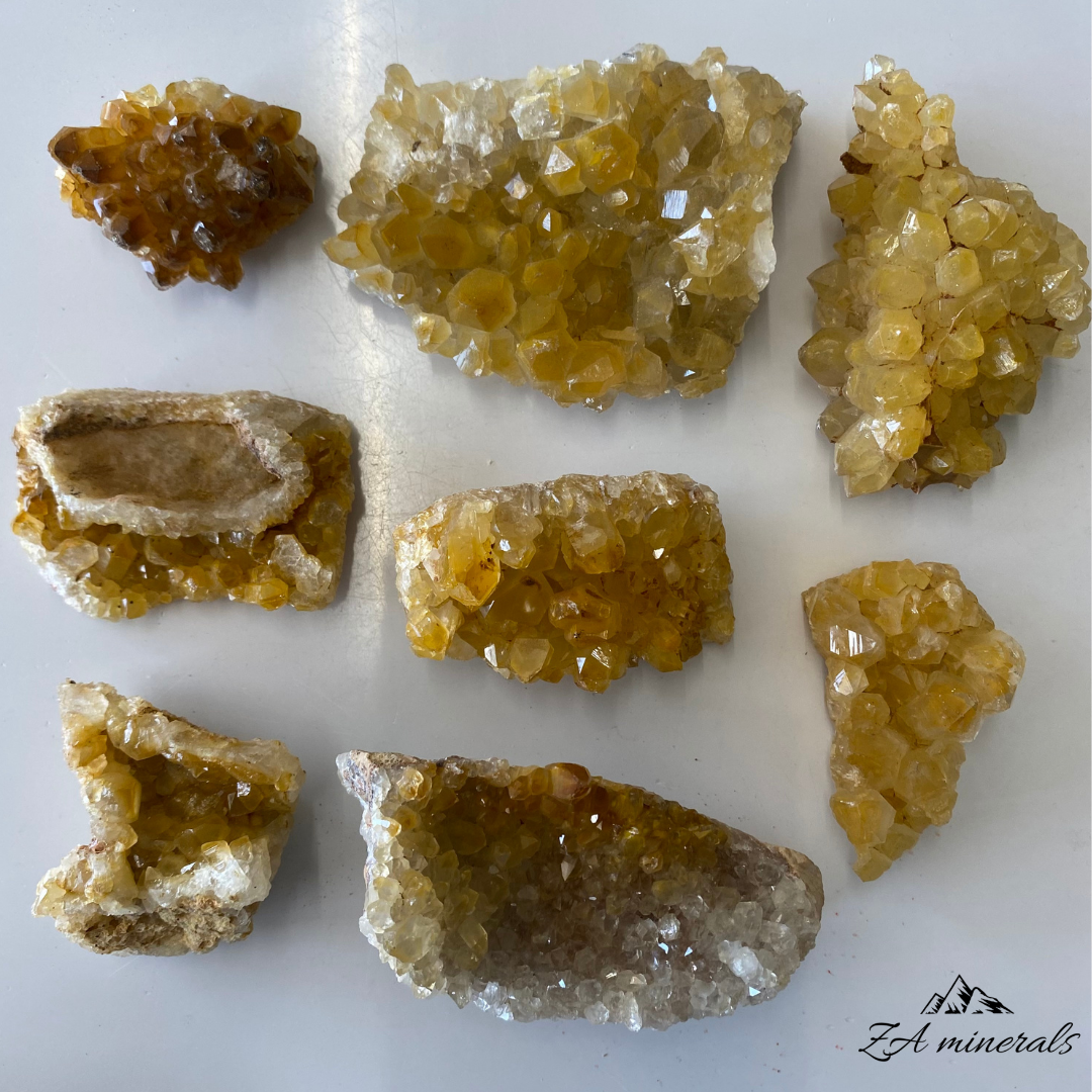 Yellow Limonite Quartz 1kg – ZA minerals