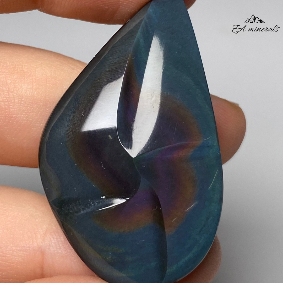 Polished Rainbow Obsidian Swirl 0.010kg IN11 – ZA minerals