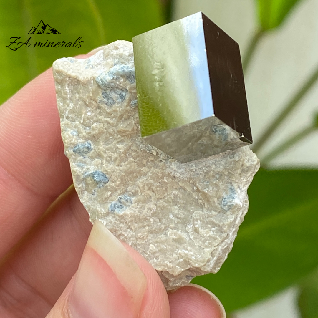 Pyrite Cube on Matrix 27g HY01 – ZA minerals
