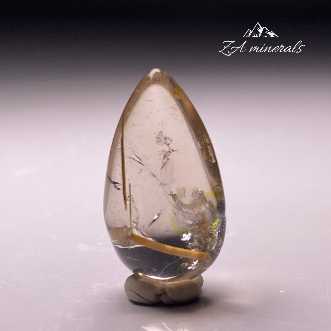 Rutilated Teardrop Quartz HS12 – ZA minerals